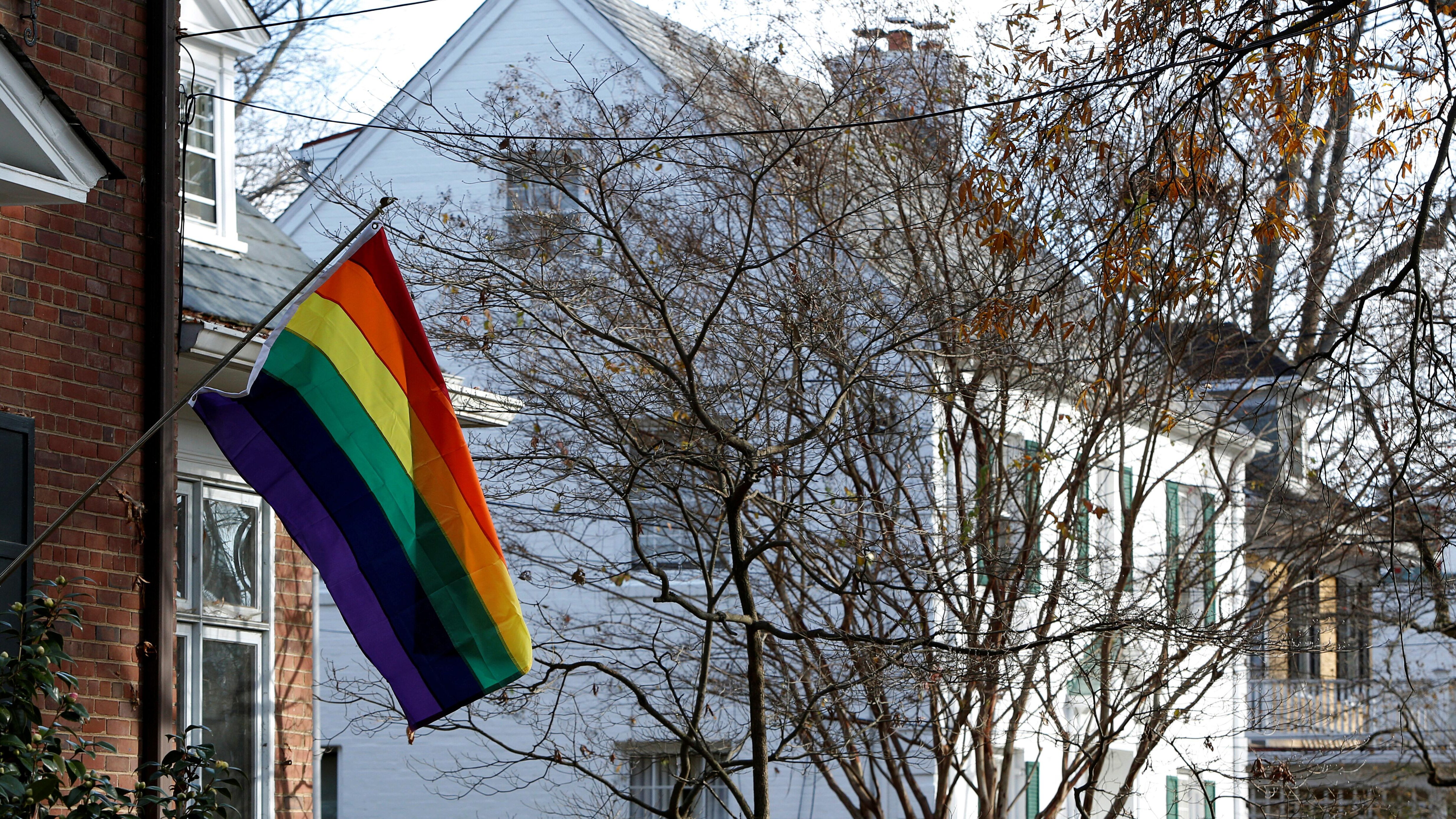 USA’s kommende vicepræsident mødt med homoflag foran sit nye hus i ...