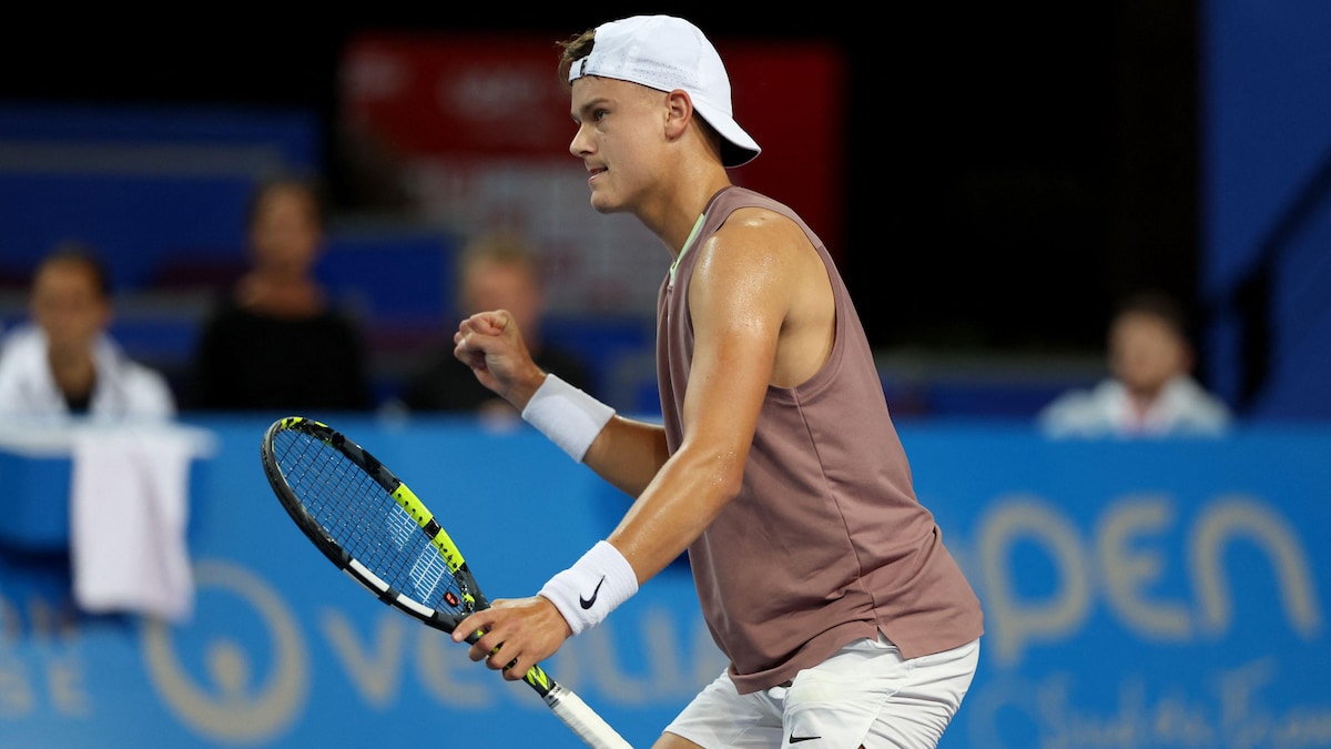 Holger Rune måtte slide for sejren mod upåagtet amerikaner | Tennis | DR