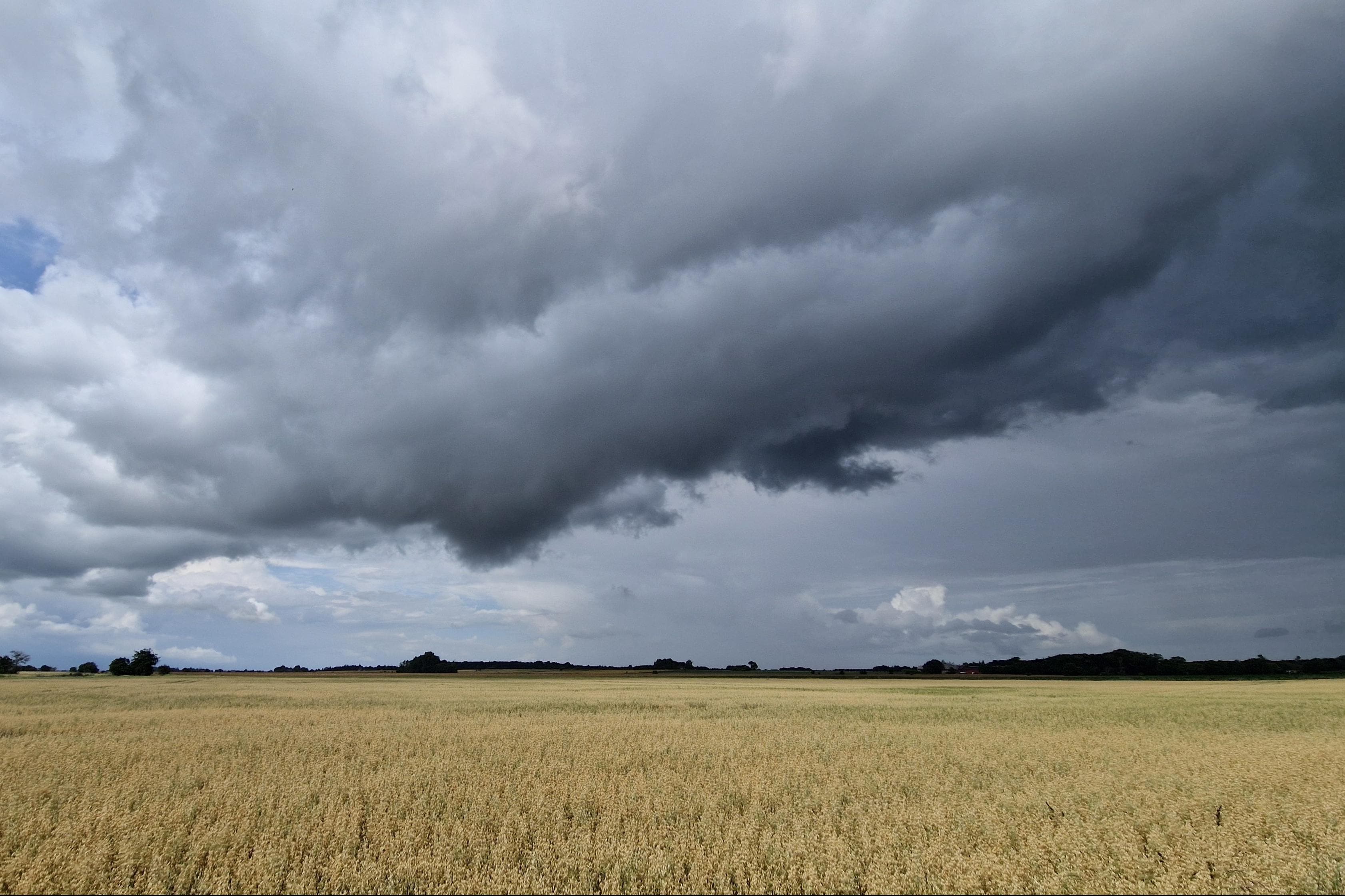 Vildt vejr giver vilde billeder: Se de kæmpe skypumper og spøjse skyer | Vejret | DR