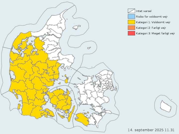 DMI udsender nyt varsel om kraftig regn | Nyheder | DR