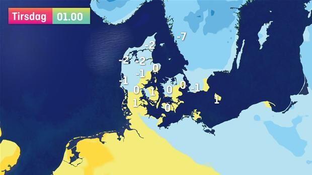 Vinterkulde: Sne, slud og regn flytter sig rundt | Vejret | DR