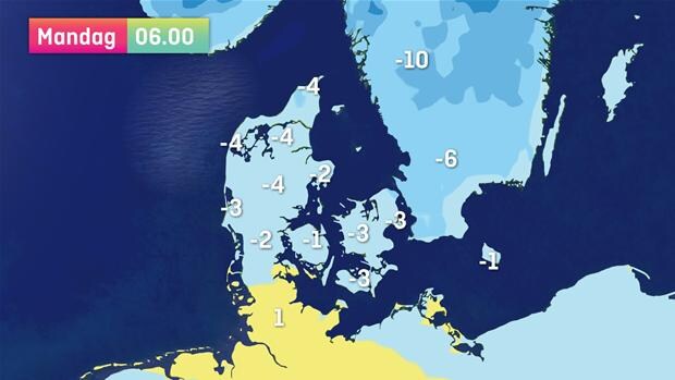 Kulde og frostgrader afløser varmen fra søndag | Vejret | DR