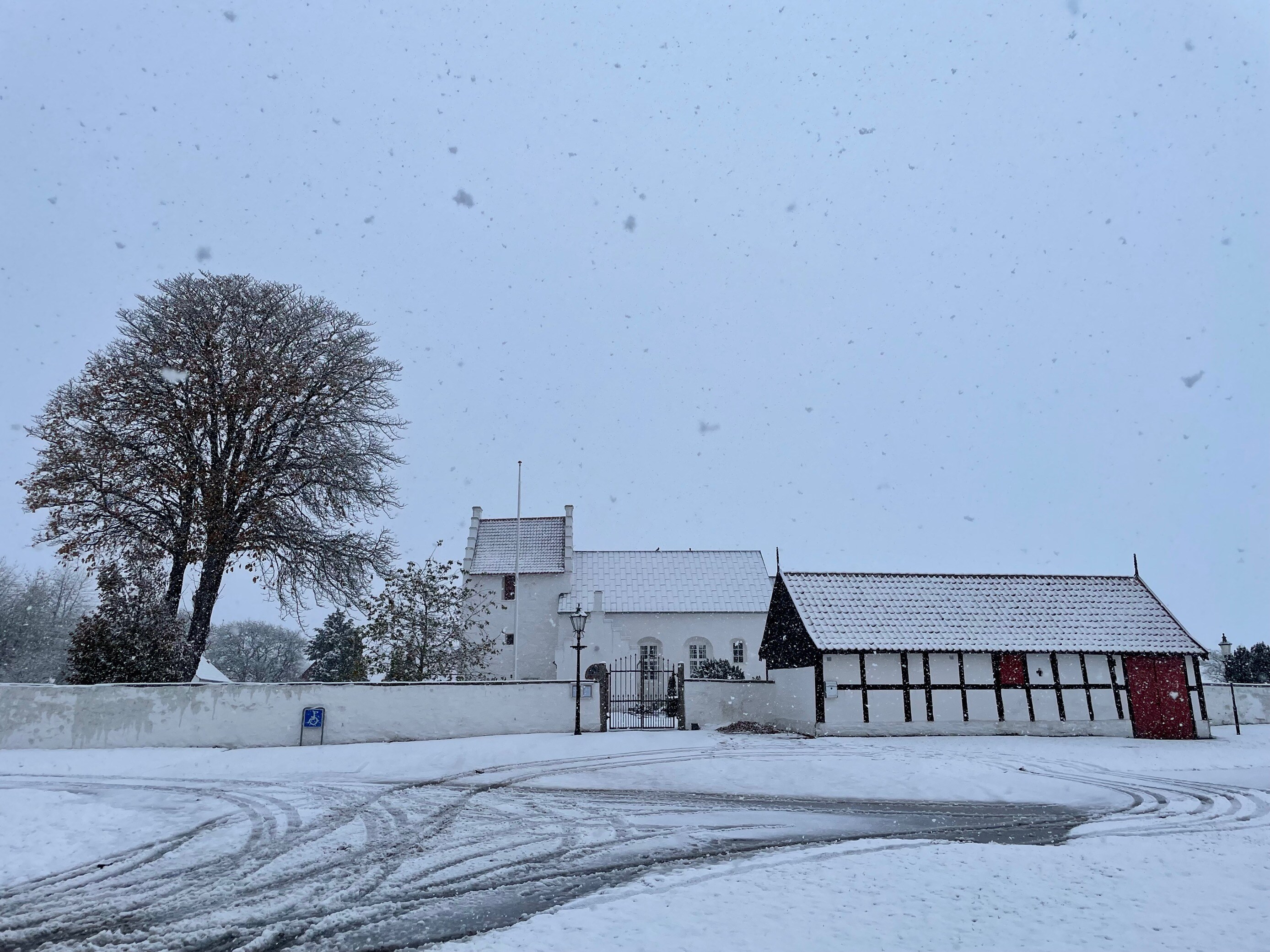 Bornholm har fået den første sne | Nyheder | DR