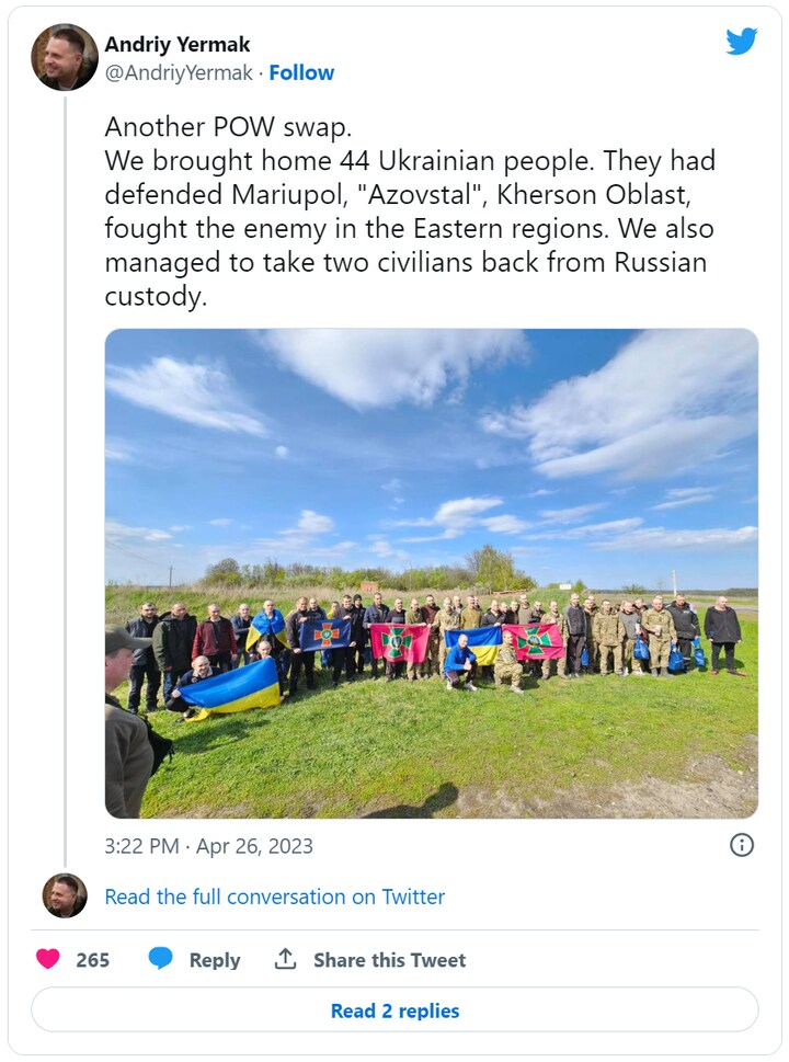 Ukraine og Rusland udveksler 84 krigsfanger | Nyheder | DR