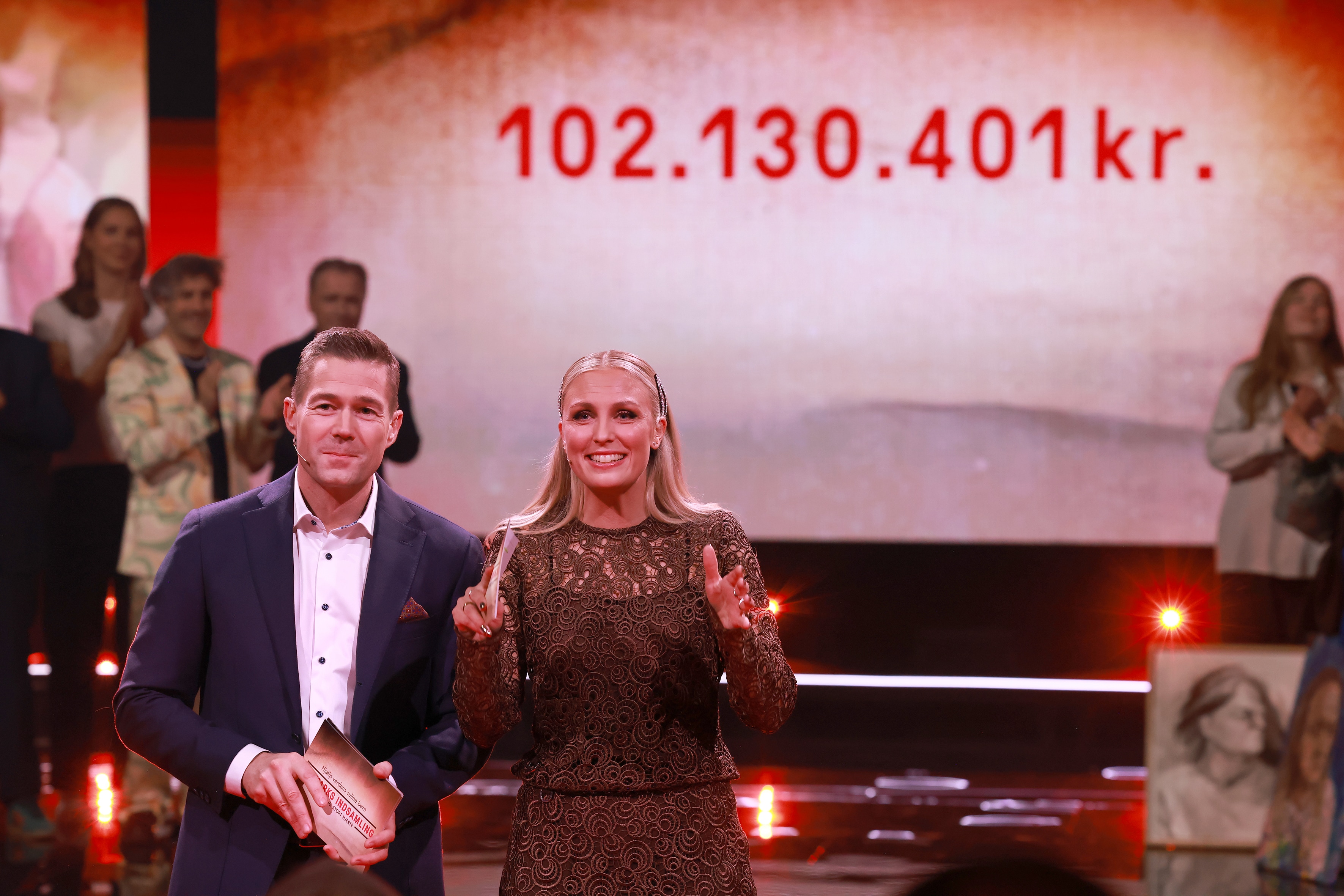 Årets 'Danmarks Indsamling' endte på 102.130.401 kroner, da danskerne samlede ind til verdens ...