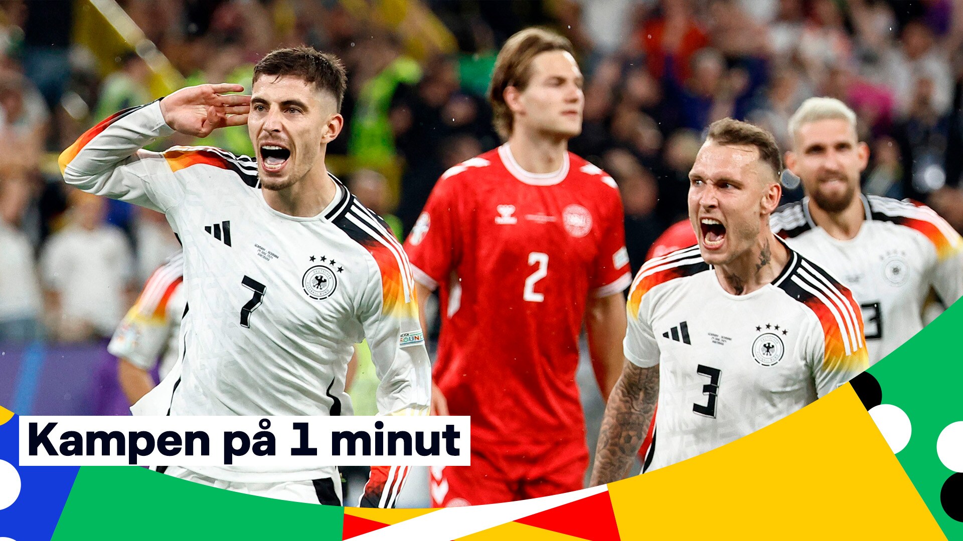 Kampen på 1 minut: Danmark er ude af EM efter VAR-drama mod Tyskland | UEFA EM 2024 ...