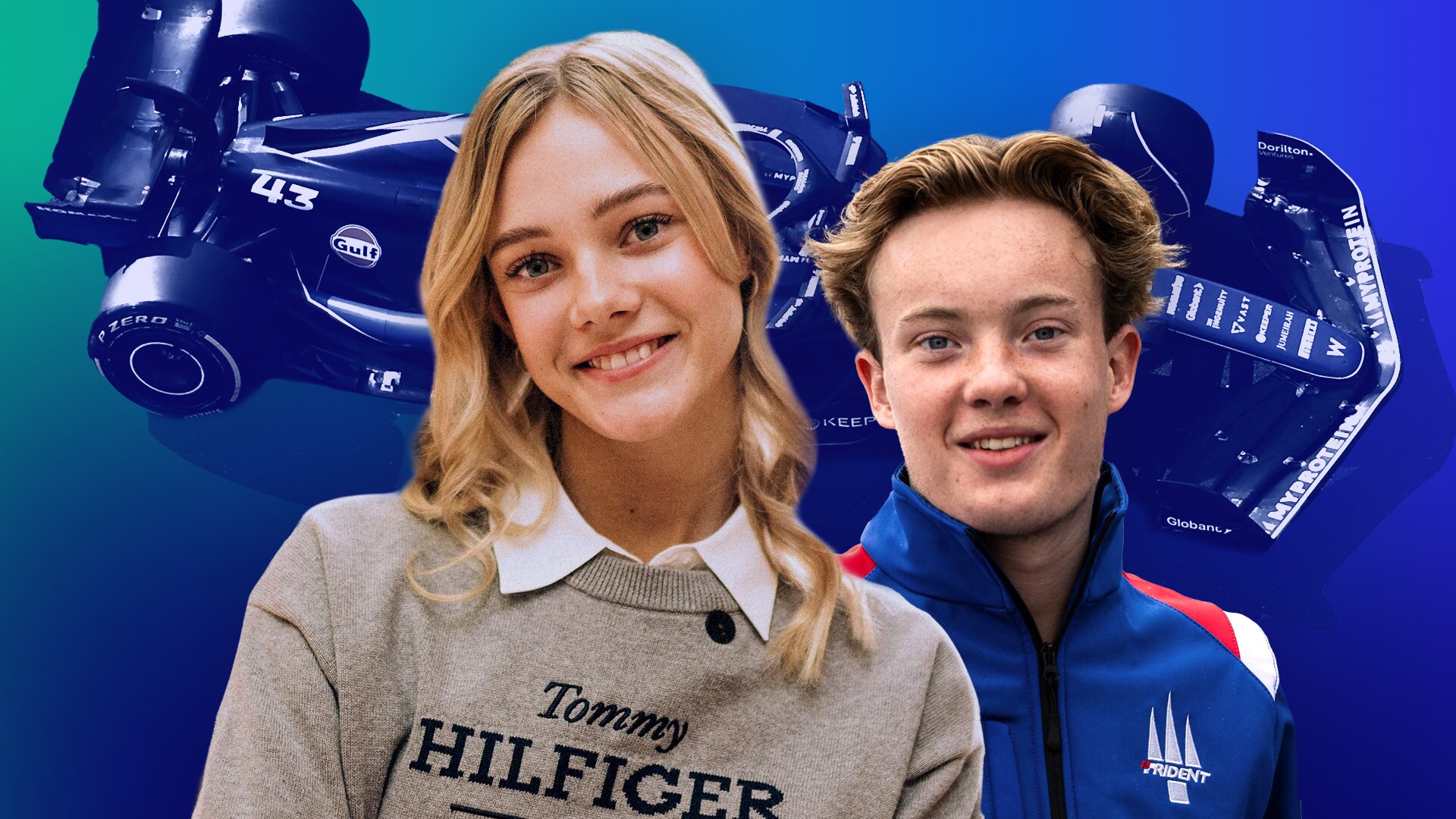 To teenagere banker på som Magnussens danske tronfølgere | Formel 1 | DR