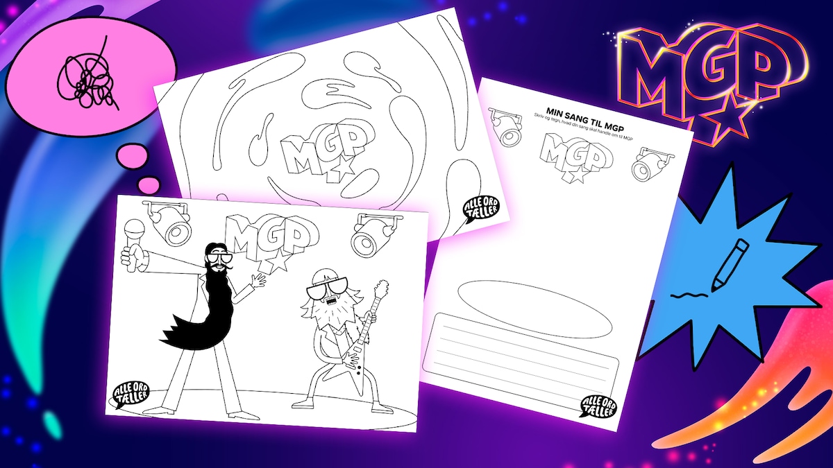 Print kopitegninger og opgaver til MGP! | Kultur, æstetik og fællesskab | DR