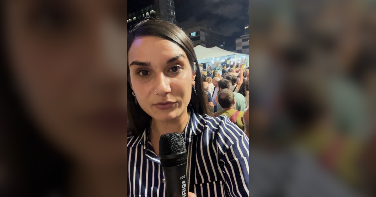 I Tel Aviv bliver der klappet ad Trump og buhet ad Netanyahu | Udland | DR