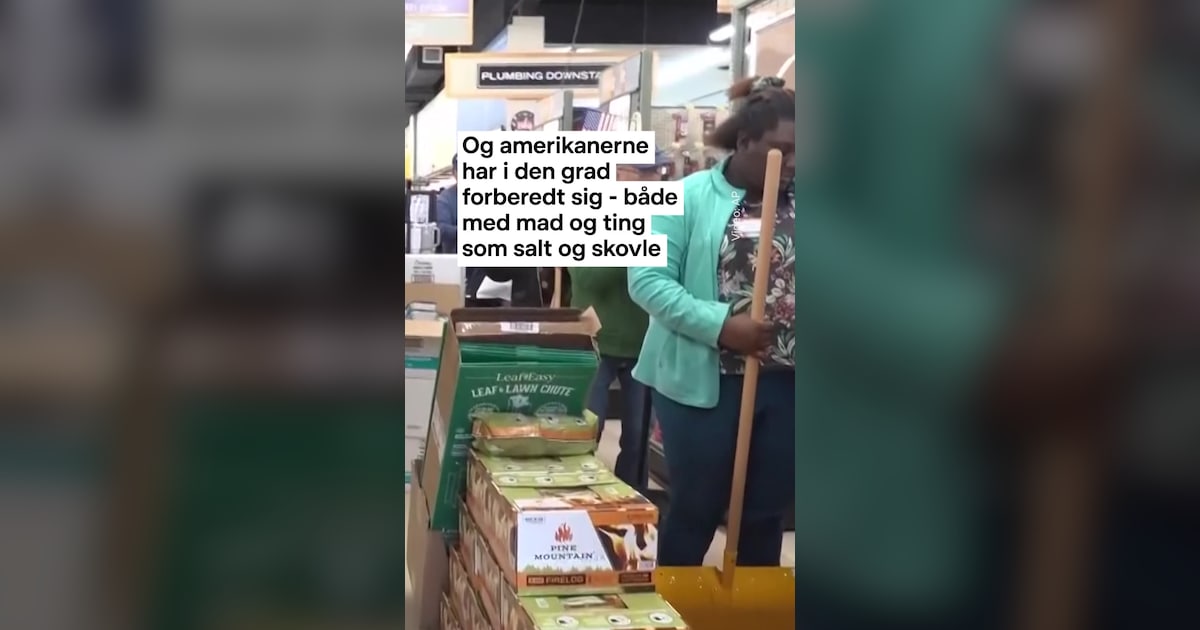 Tomme hylder i amerikanske supermarkeder op til snevejr | Udland | DR