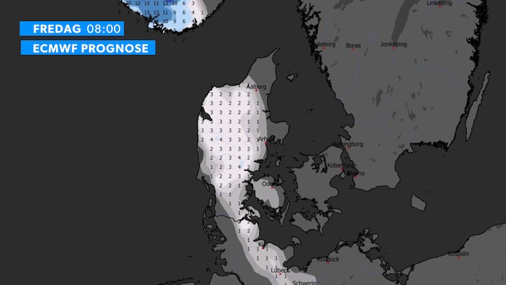 Sne og slud på vej mod Danmark | Vejret | DR