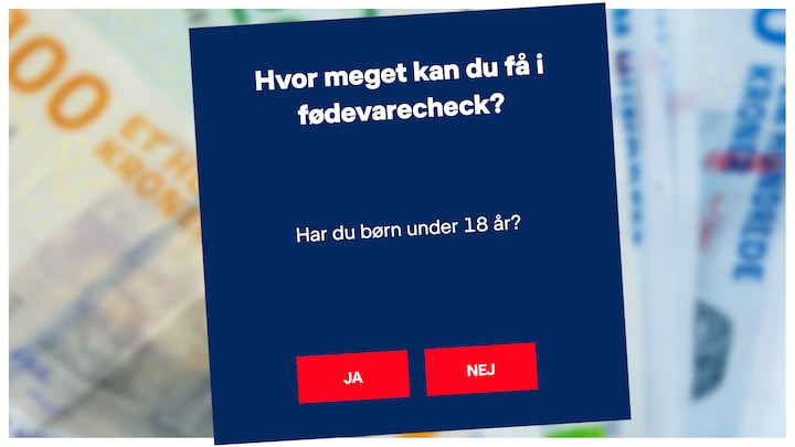 Prøv beregneren: Se om du er berettiget til fødevarecheck | Politik | DR