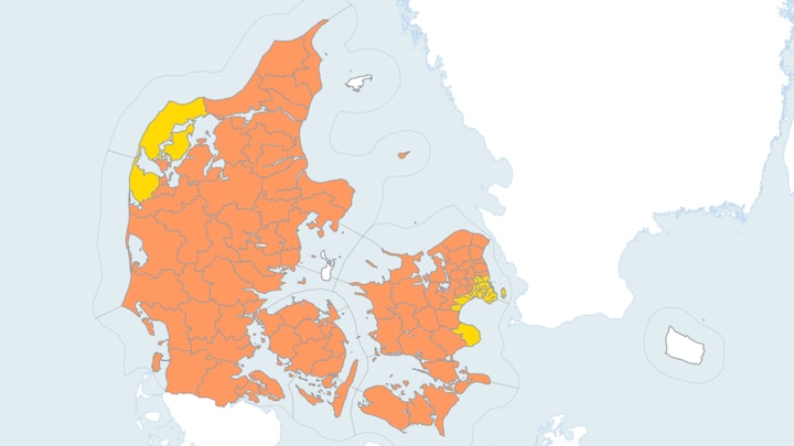 DMI's vejrvarsel gik fra gul til orange - men hvad betyder det ...