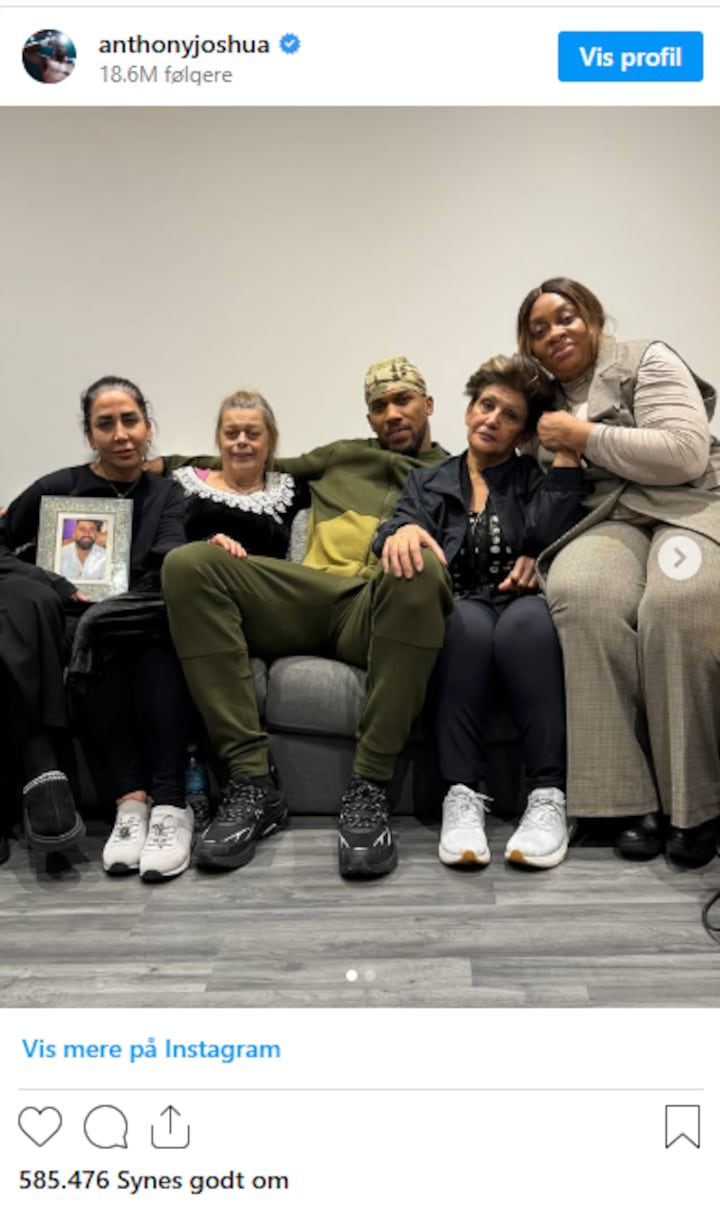 Anthony Joshua med første melding siden fatal bilulykke | Kort sport | DR