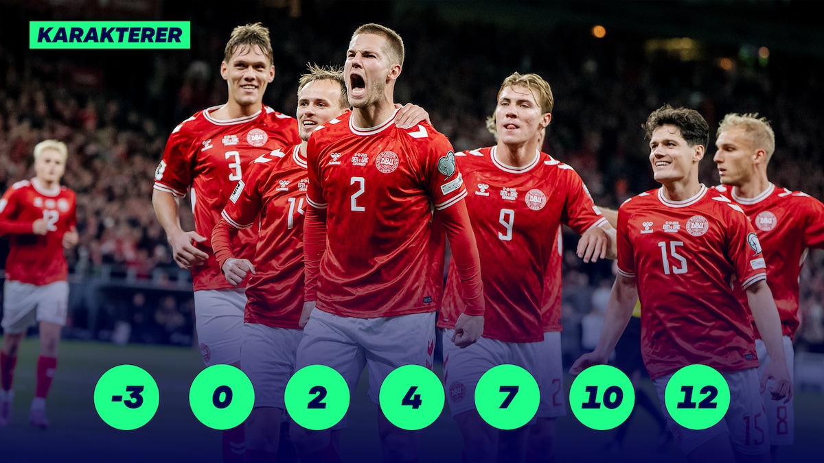 KARAKTERER Tre danskere scorer et 10-tal efter sejr over Grækenland ...