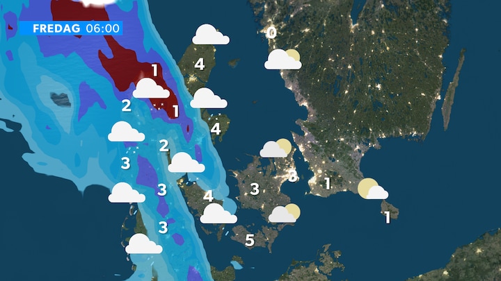 Sne og slud på vej mod Danmark | Vejret | DR