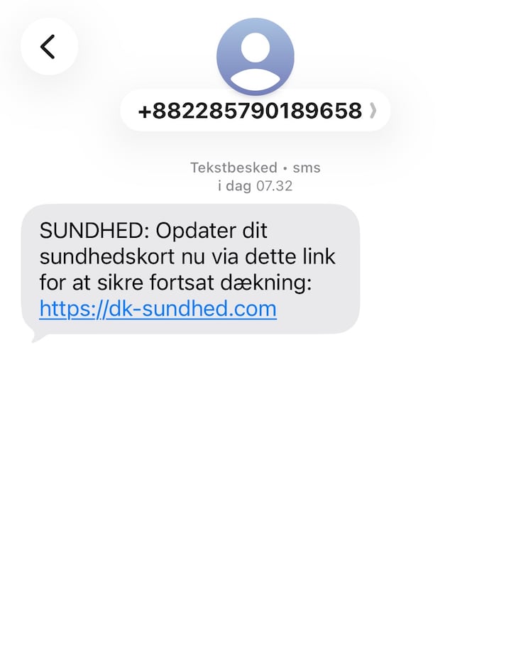 Sundhed.dk advarer mod sms'er og falsk hjemmeside | Nyheder | DR