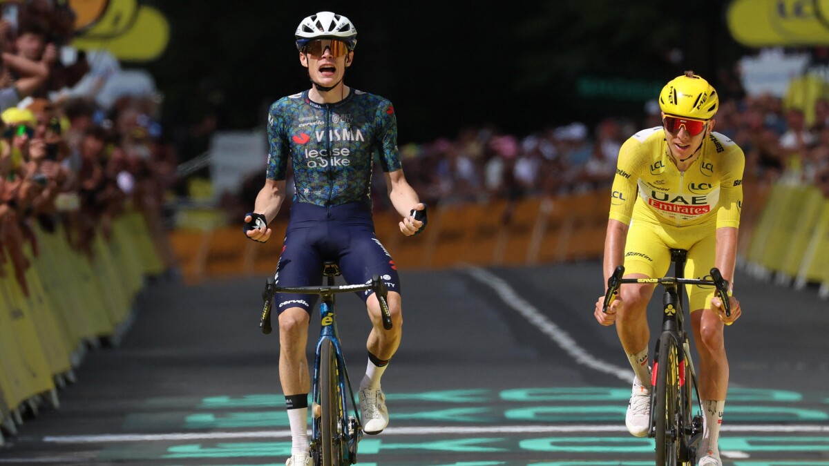 Vingegaard tager stor bjergtriumf lige for snuden af Pogacar | Tour de France | DR