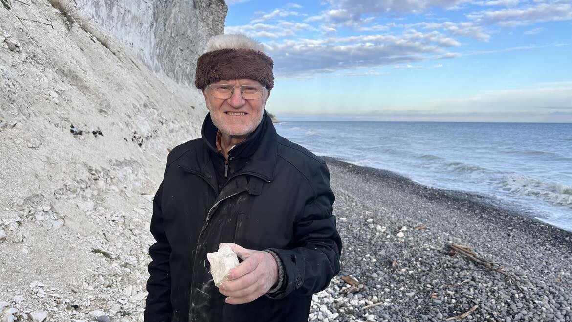 Peter fandt opkast fra før dinosaurerne uddøde: 'Jeg tænkte bare, at den klump skal jeg have med ...