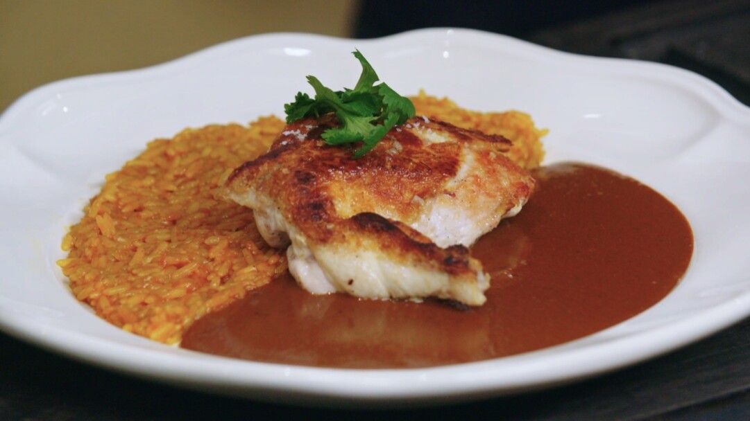 Chicken mole m. mexican rice | Mad | DR