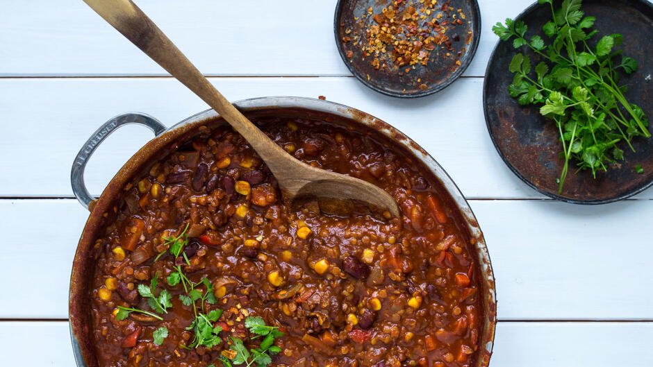 chili sin carne - nem og sund vegetarret | Mad | DR