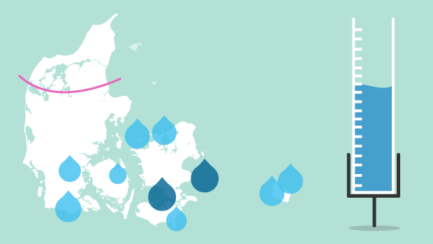 GRAFIK Så meget regn har vi fået det seneste døgn | Vejret | DR