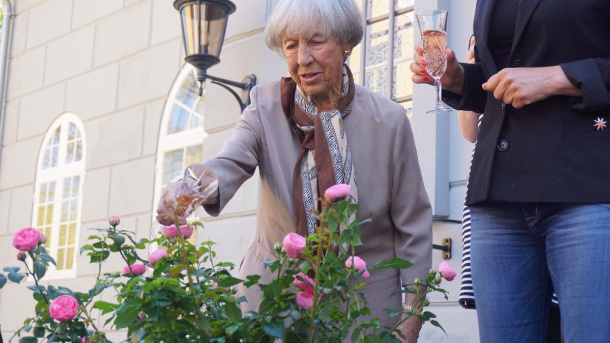 BILLEDER: Nu er Lise Nørgaard også en rose | Nyt fra DR | DR