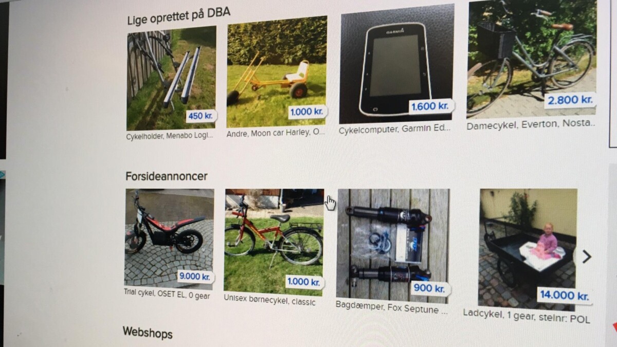 Cykeltyve sælger stjålne cykler på Den Blå Avis | Indland | DR