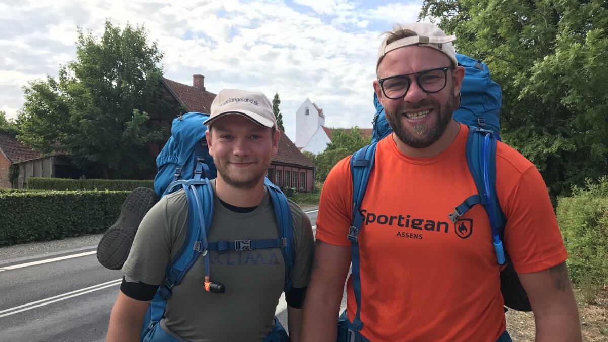 Hans og Kenneth går Langeland rundt for at samle penge til kræftramte ...