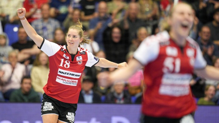 Team Esbjerg vinder den første af to kvartfinaler | Champions League | DR