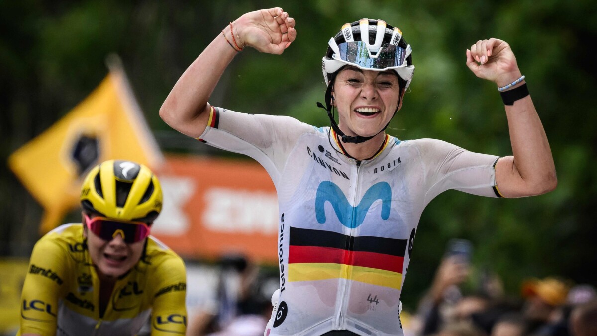 Cecile Uttrup Ludwig sad med, da tysk mester vandt anden Tour-etape ...