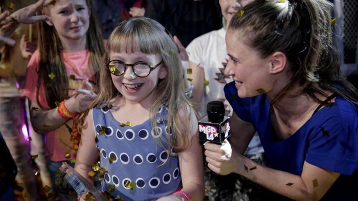 SE BILLEDERNE: 12-årige Emma Pi vandt børnenes MGP | Nyt fra DR | DR