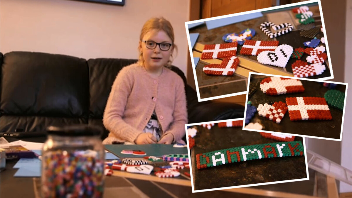 8-årige Laura laver perleplader i den gode sags tjeneste | Danmarks ...