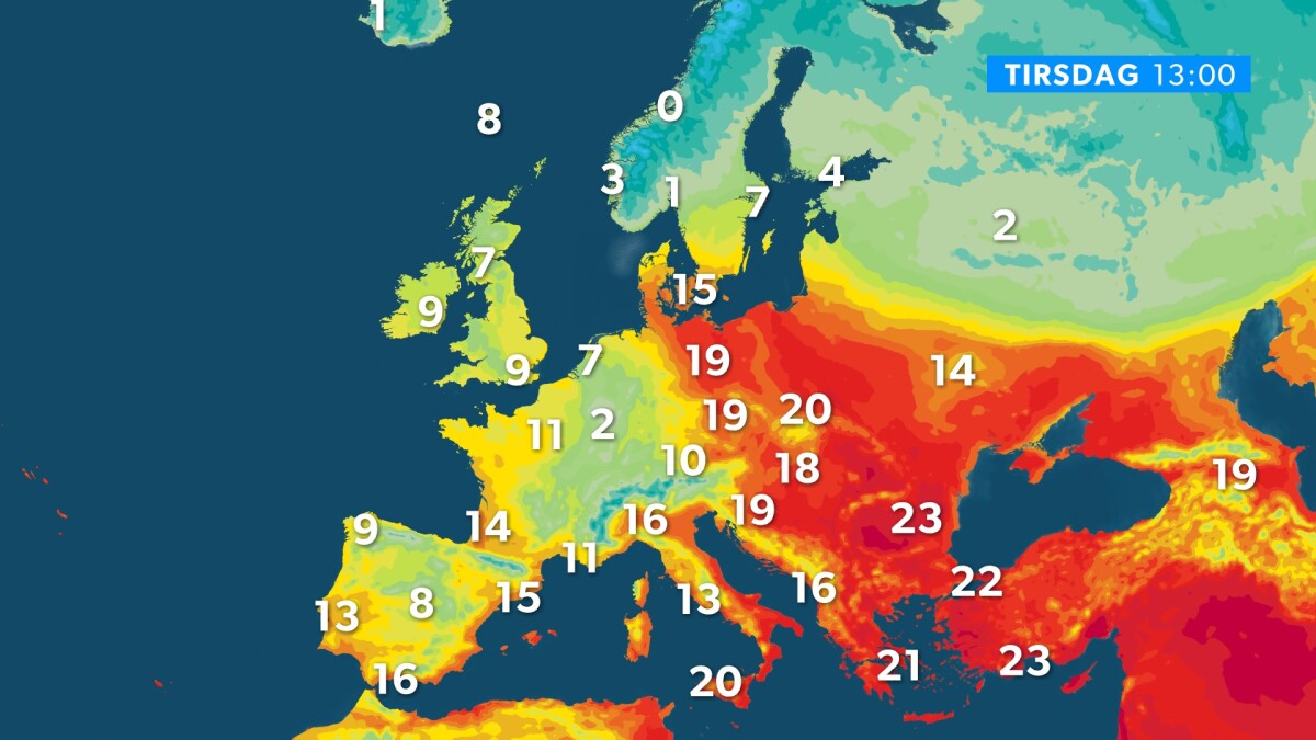 Nu er usædvanlig varm luft på vej mod Danmark | Vejret | DR