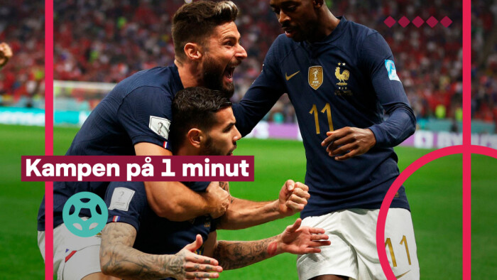 Kampen på 1 minut: Frankrig fandt vejen igennem den marokkanske ...