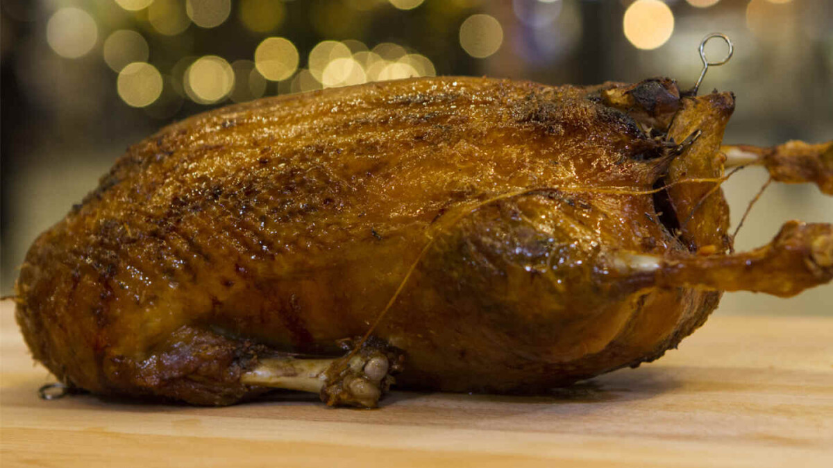 Juleand med æbler og svesker - opskrift | Madmagasinet | Opskrift | DR