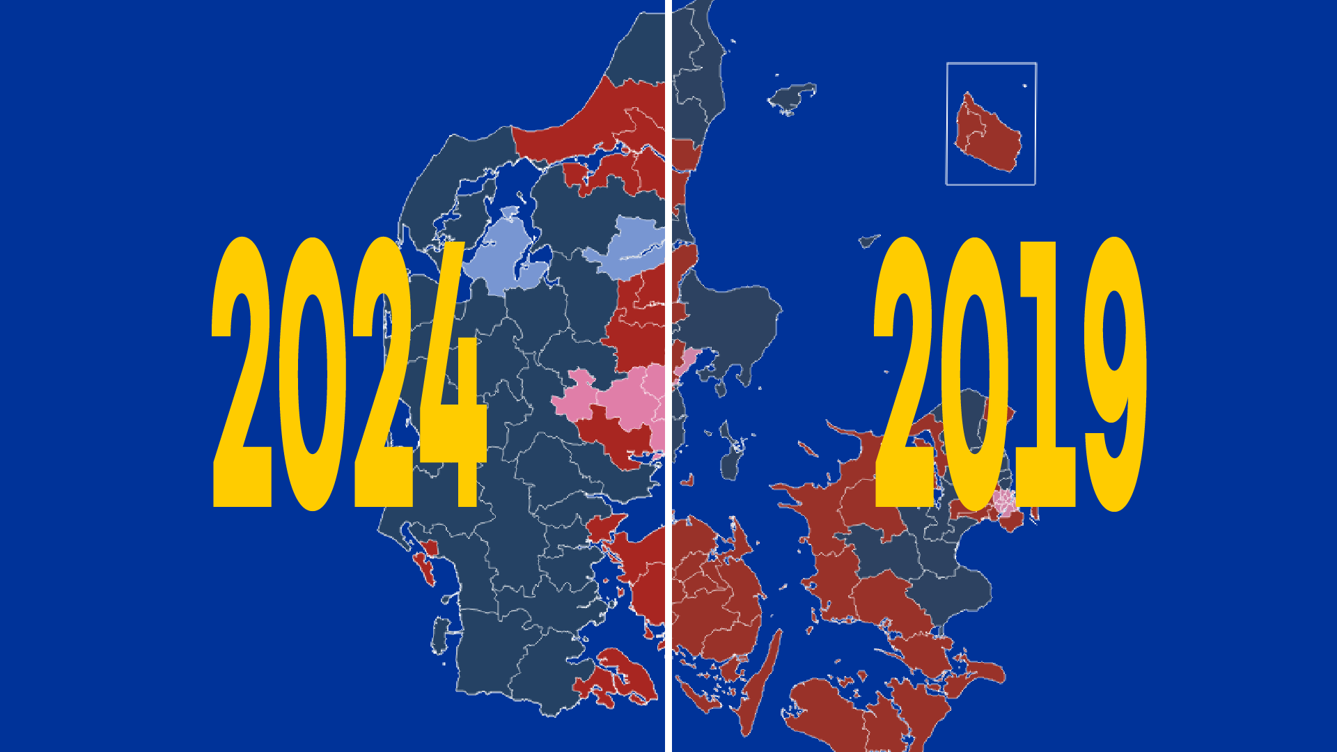 Danmarkskort: Se hvilket parti der blev størst i din valgkreds ved EU ...